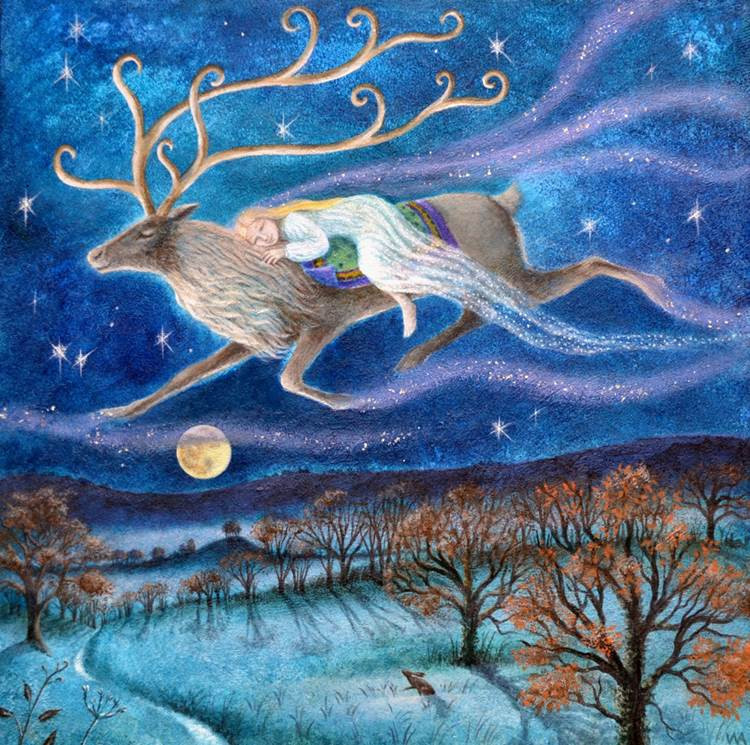 From the Archives: There Is No Santa-The Antlered Flying Goddess With ...