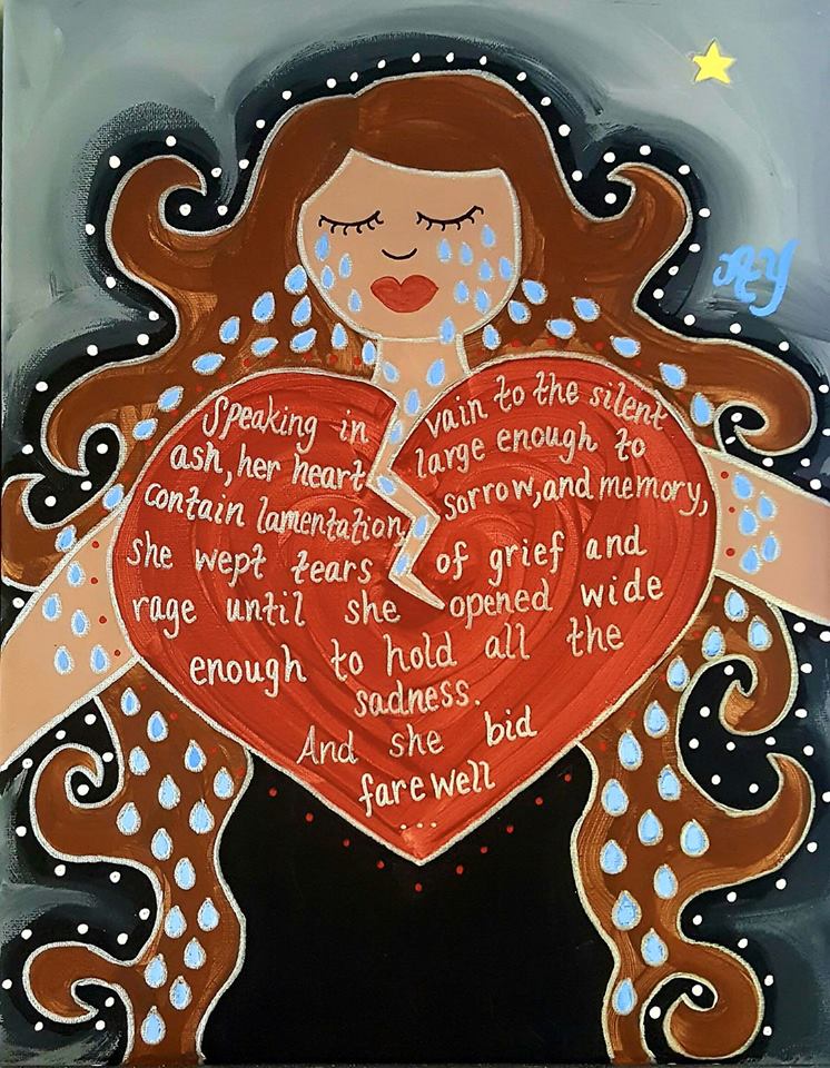 Painting a Goddess of Grief by Angela Yarber – Feminism and Religion