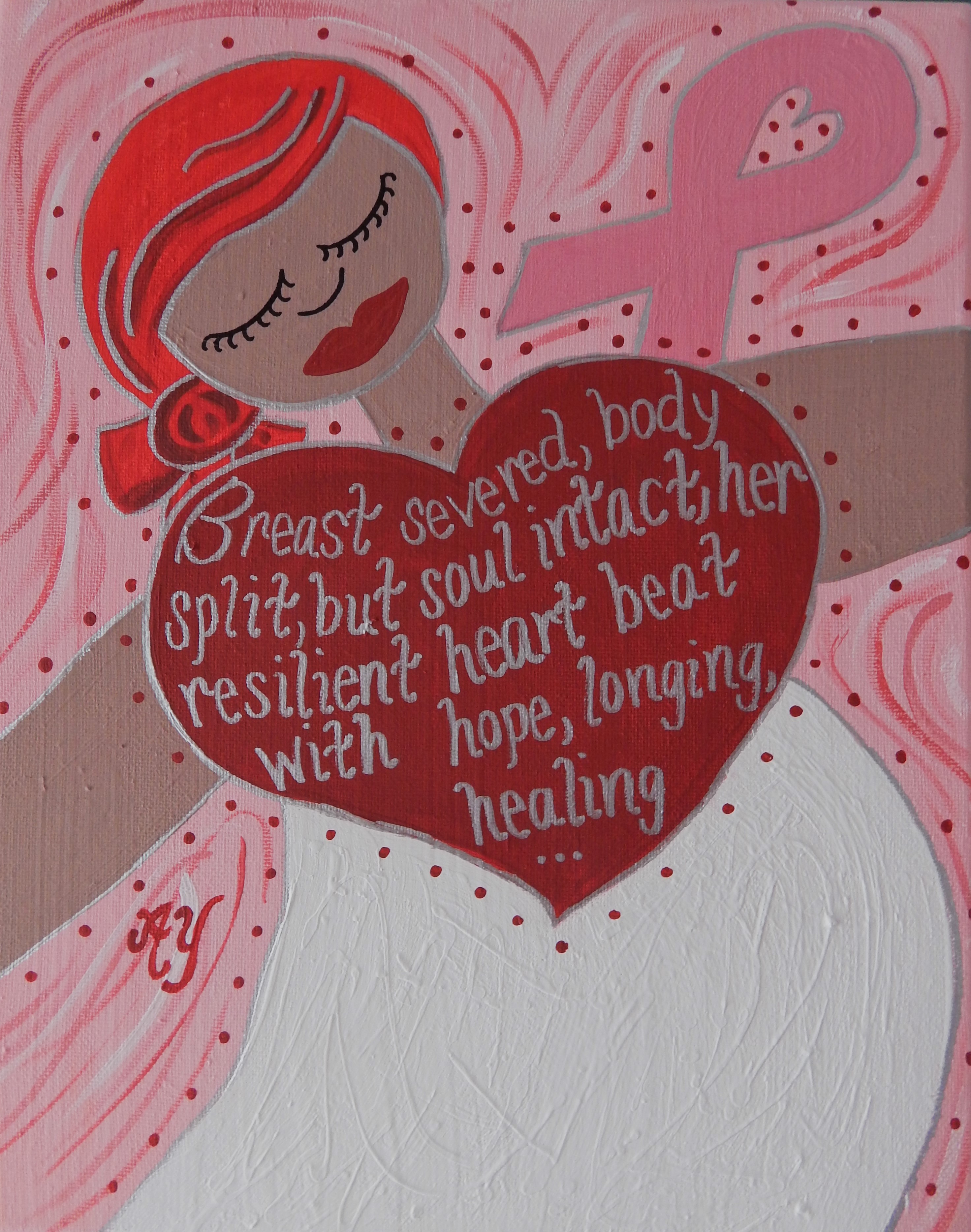 Painting Breast Cancer Goddess by Rev. Dr. Angela Yarber – Feminism and ...