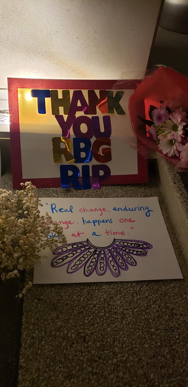 Photo Essay: RBG Memorial by Marie Cartier – Feminism and Religion